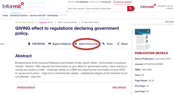 Informit Search | Downloading or saving a PDF
